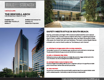 The Brickell Arch – Build With Strength