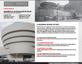 Solomon R. Guggenheim Museum – Build With Strength
